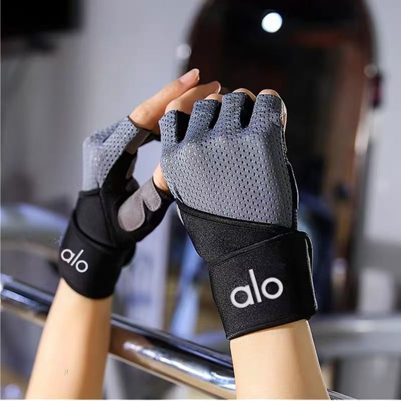 Alo Yoga Fitness Gloves Dumbbell Gloves Breathable Palm Wear-Resistant ...