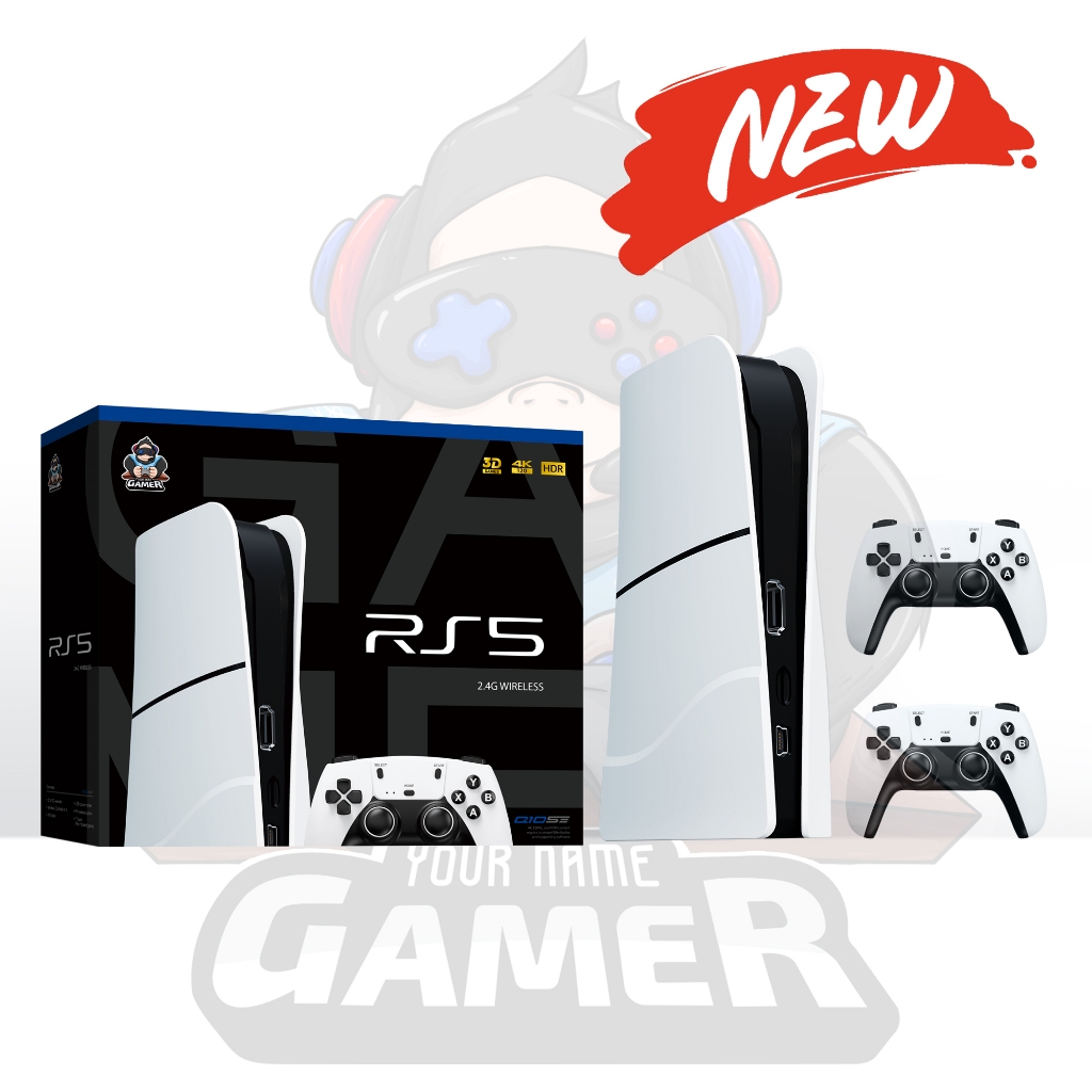 Bundle (Console with 2 Controllers) PlayStation RS5 Ultra HD 4K Output ...