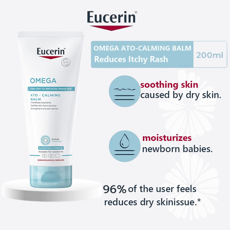 Eucerin OMEGA ATO-CALMING BALM very dry to irritated prone skin 200 ml ...