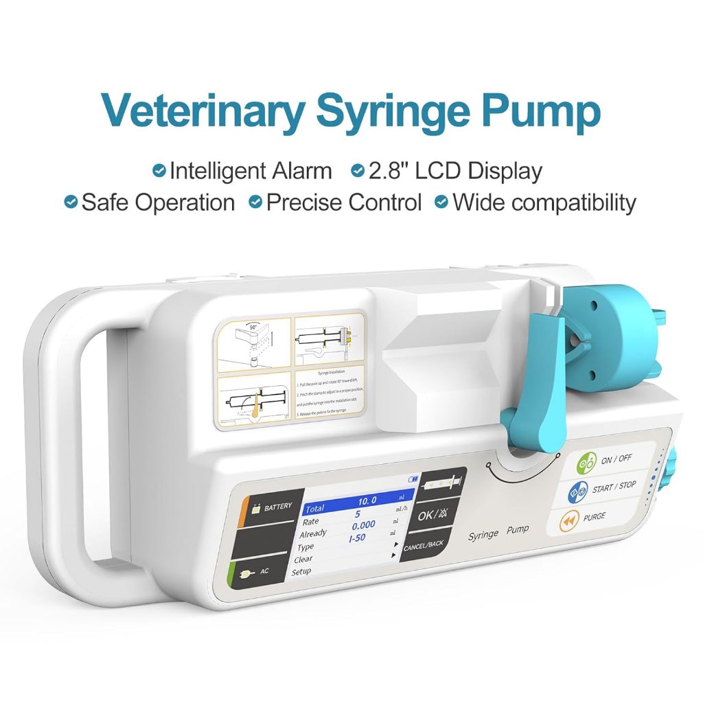 CONTEC SP950 Syringe Pump KVO Injection equipment 2.8'' LCD ...