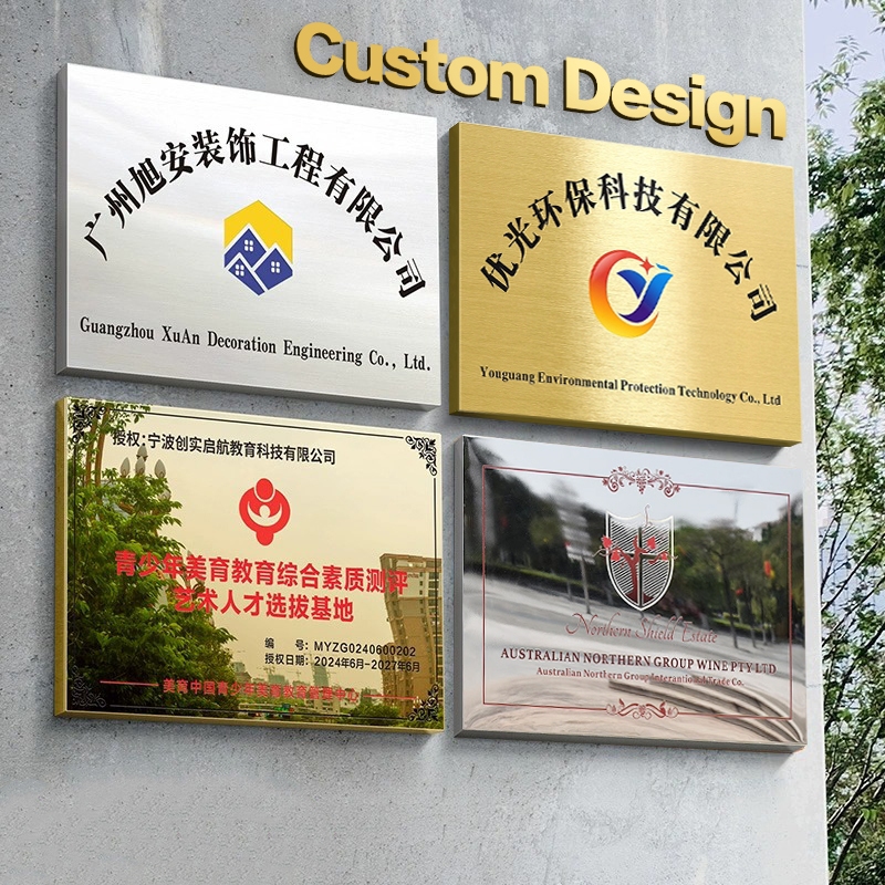 Customized Metal Signboard/Outdoor Stainless Steel Billboard/Silver ...