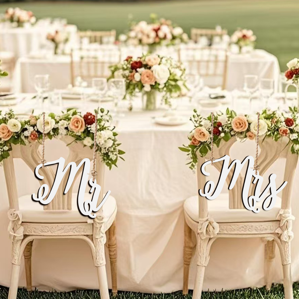 Mr and Mrs Chair Signs -Chair Sign Wedding-Mr and Mrs Chair Sign- Signs ...