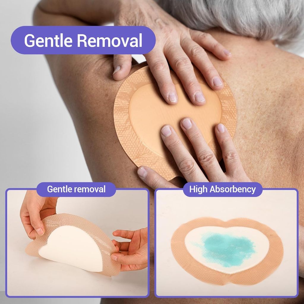 Silicone Foam Dressing Wound Care Waterproof Sterile Patch for Pressure ...