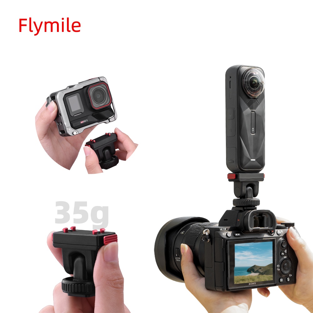 Flymile Quick-release Magnetic Base For Insta360 ACE Pro/2/X5,with Cold ...