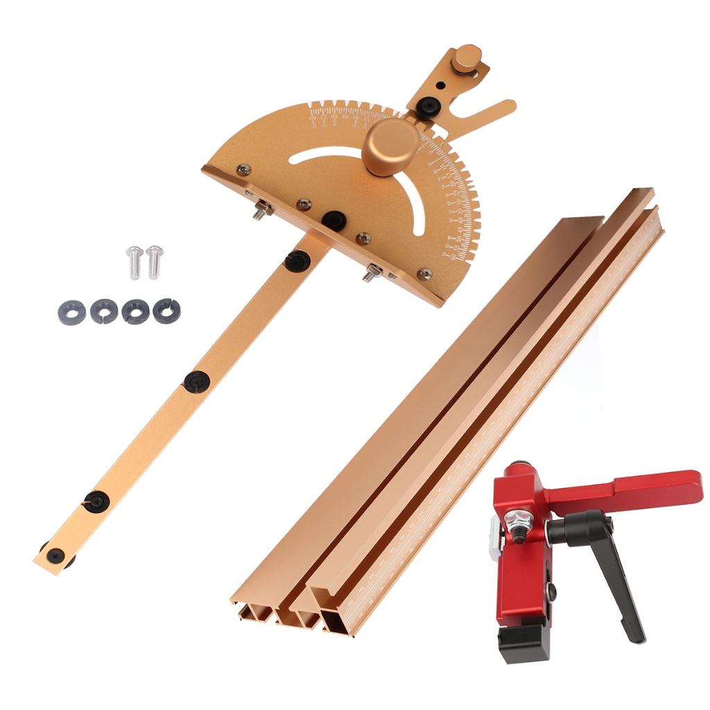 Precision Table Saw Miter Gauge System with Miter Fence, 120°Angle ...