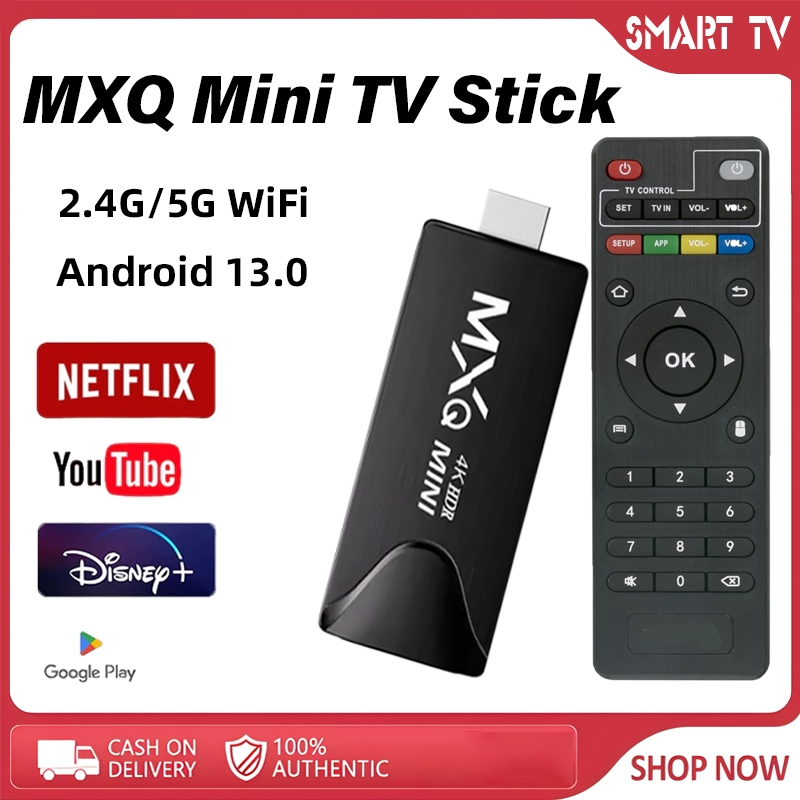 MXQ MINI TV STICK 16+256 HDR Ultra HD Display Plug & Play Built-in ...