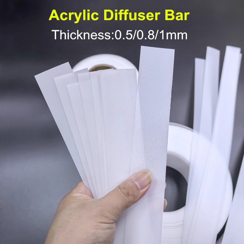 Flexible Opal Acrylic Diffuser Strip for LED Strip Light, Bendable ...