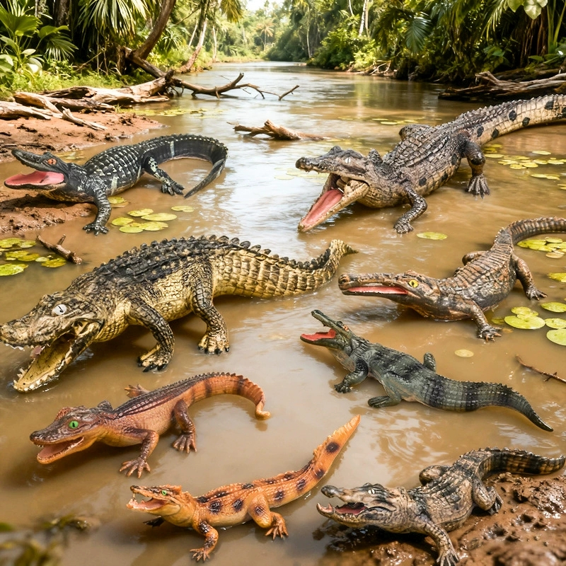 Children cognitive crocodile toy Nile crocodile animal model simulation ...