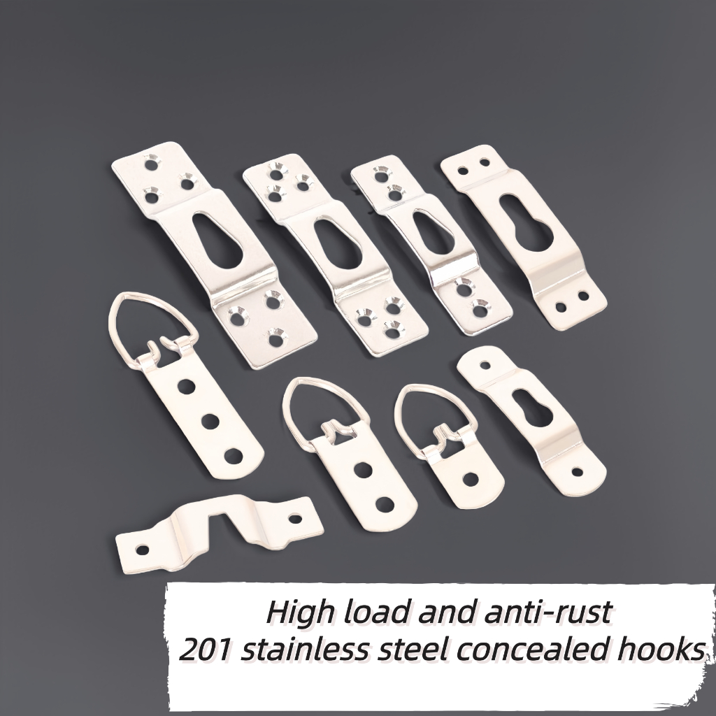 201 stainless steel concealed hooks/hanger/clasp with screws for ...
