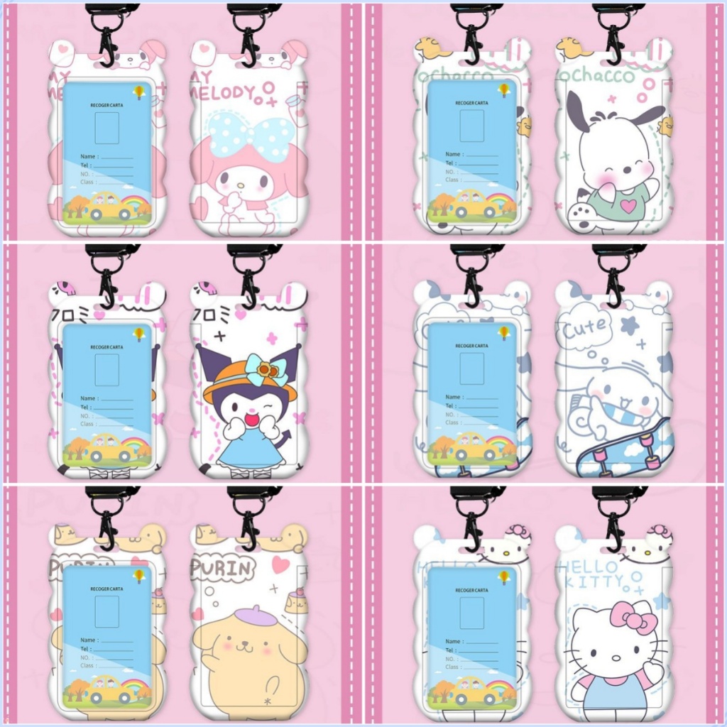 Cartoon Name Tag Wave Bus Card Holder Student ID Card Holder #FT70 ...