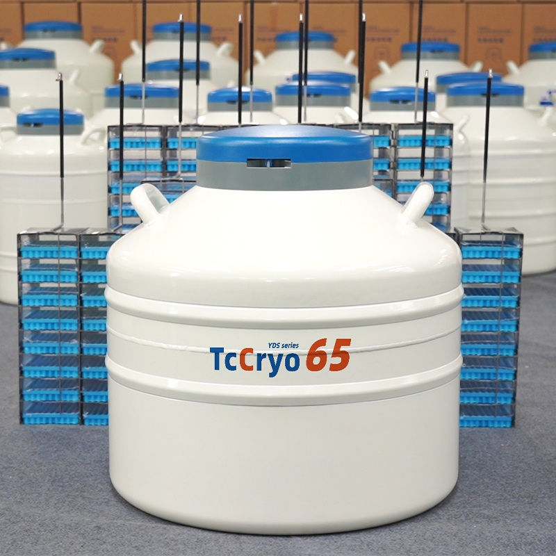 65L Caliber 216mm Aluminum Liquid Nitrogen Dewar Biological Samples ...