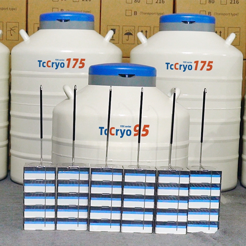 TcCryo 95 Liter Wide Neck Laboratory Series Cryogenic Container Liquid ...