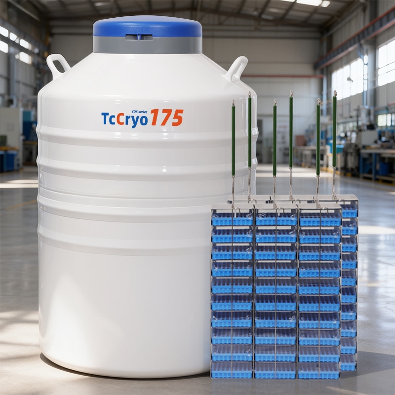 TcCryo 175 Liter Liquid Nitrogen Tank Container Storage Type Long-Term ...