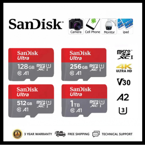 sandisk sd Ultra microSD A1 UHS-I Card for Smartphone & Tablets /High ...