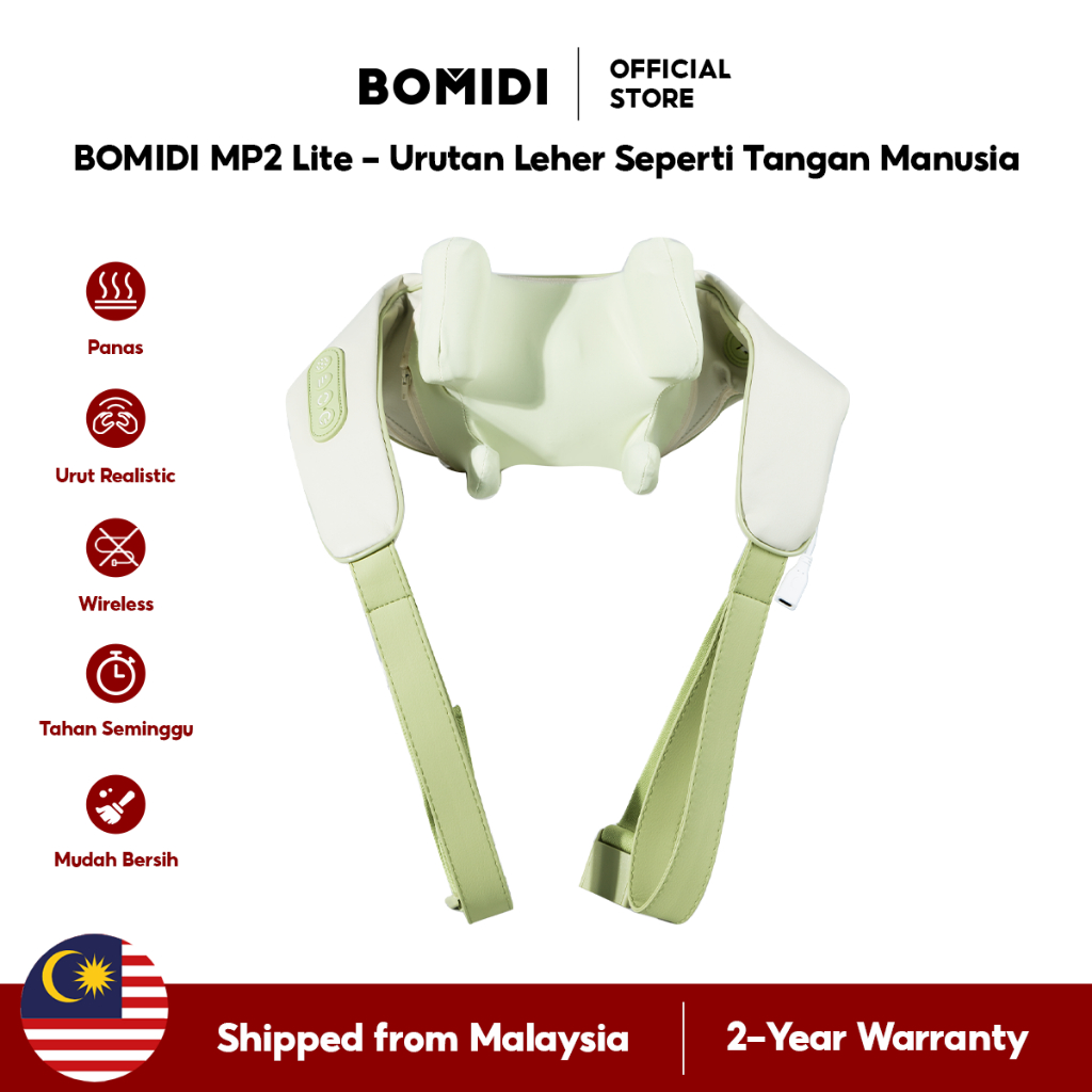 BOMIDI Neck and Shoulder Massager with Heat Compress Hand-Simulated ...