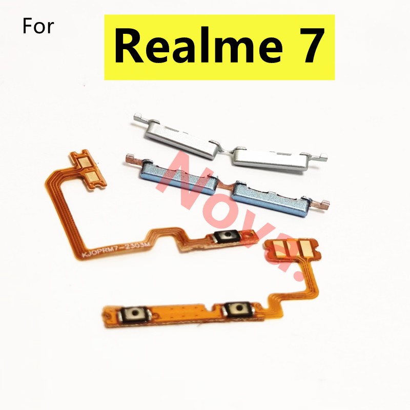 For Realme 7 Power On Off Volume Switch Button Phone Case Side Key Flex ...
