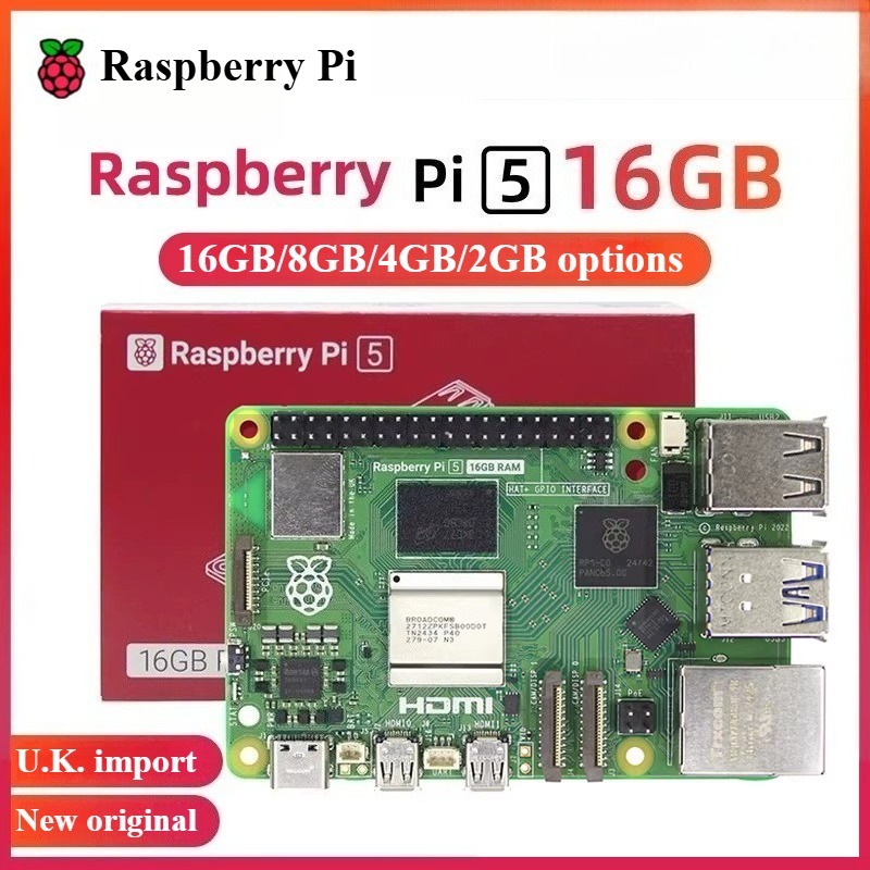 Raspberry Pi 5th Generation 5B/4B Development Board Raspberry Pi 5 2/4 ...