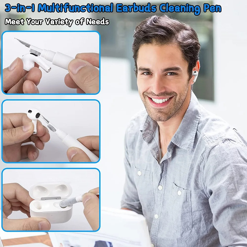 【24H Shipping】Smart Cleaning pen For airpod cleaner earphone cleaning ...