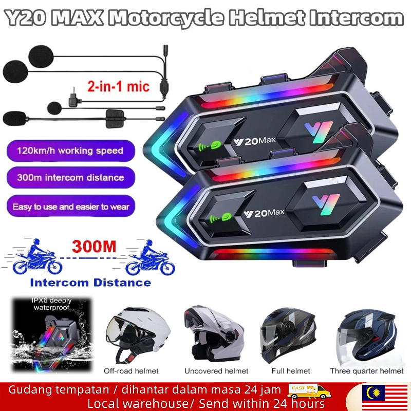 (🚚MY Stock🚚) Y20MAX soft and hard microphone Waterproof Bluetooth ...