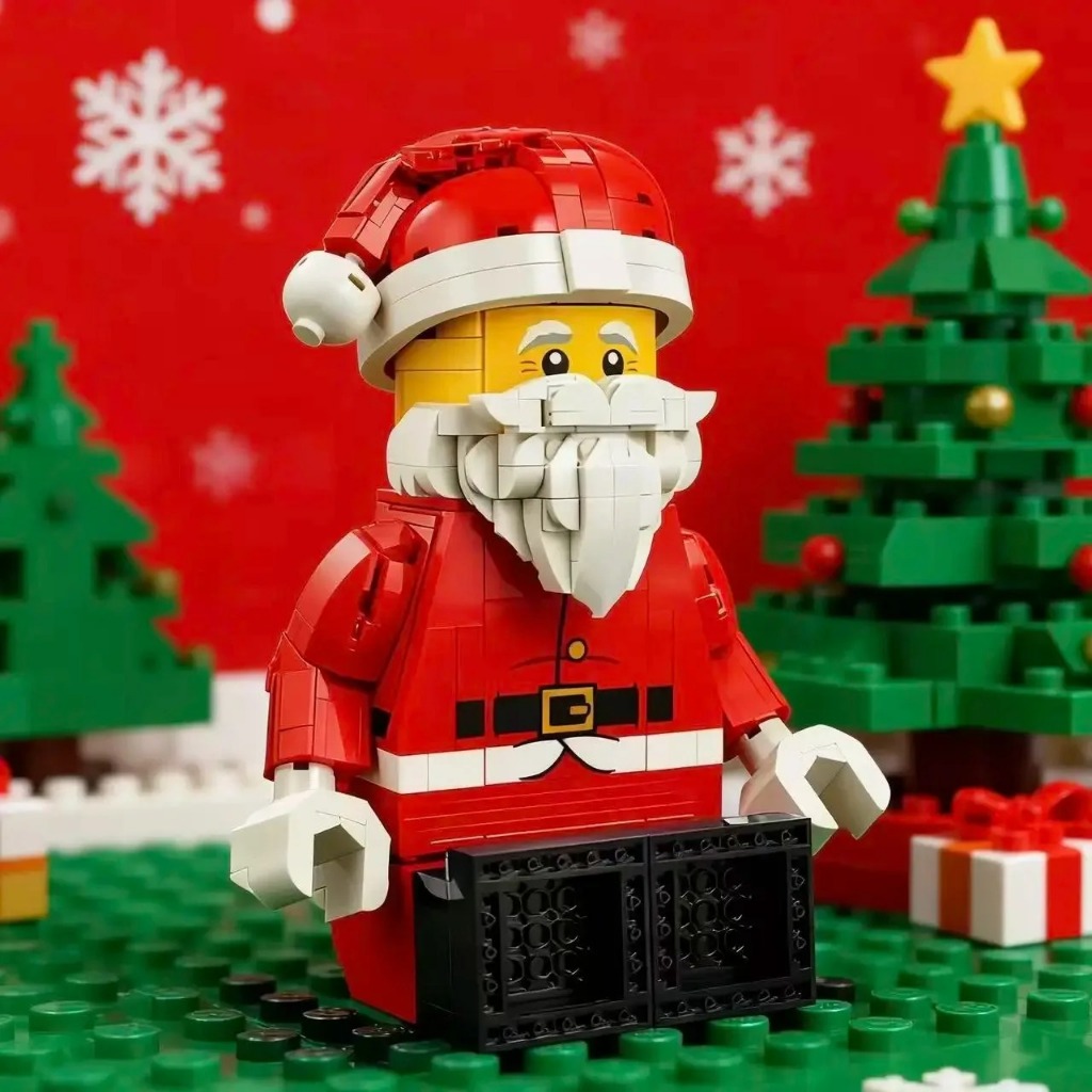 761PCS Up-Scaled Funny Santa Minifigure Building Blocks Model 40820 For ...