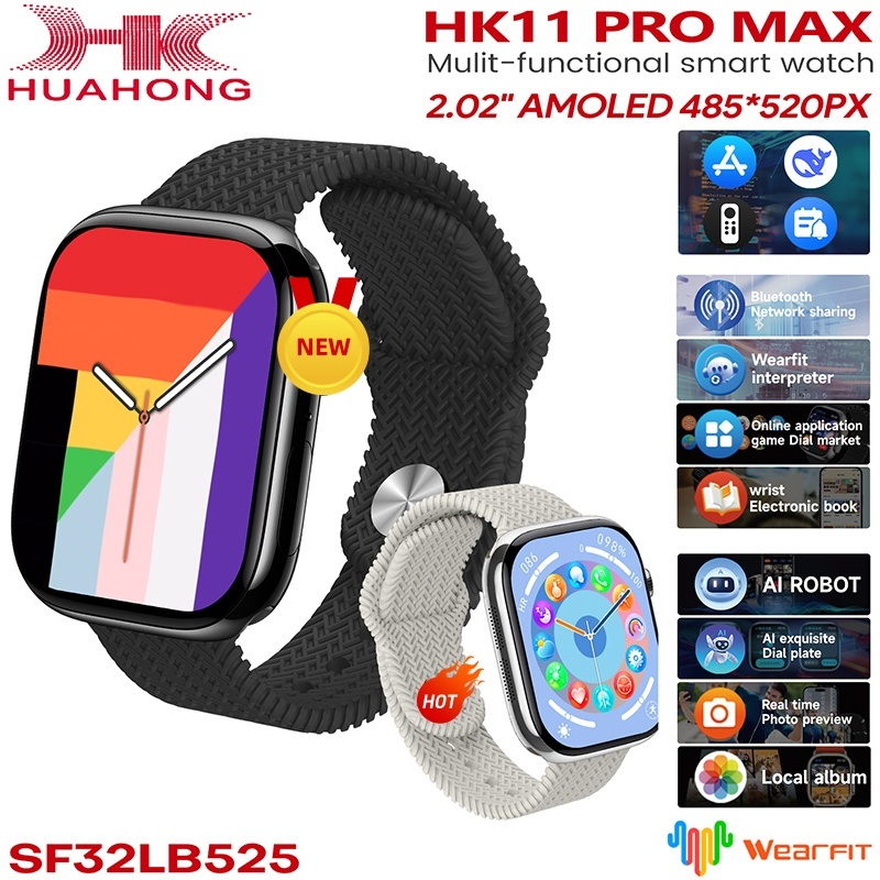 New HK11 Pro Max /HK11 Ultra3 GEN2 SmartWatch AMOLED S11 NFC Compass AI ...