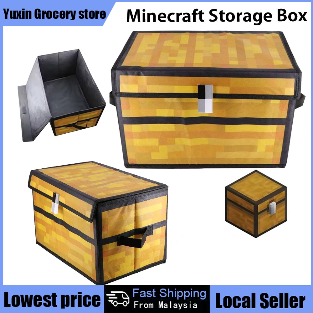 Minecraft Treasure Chest children's toy storage box folding storage box ...