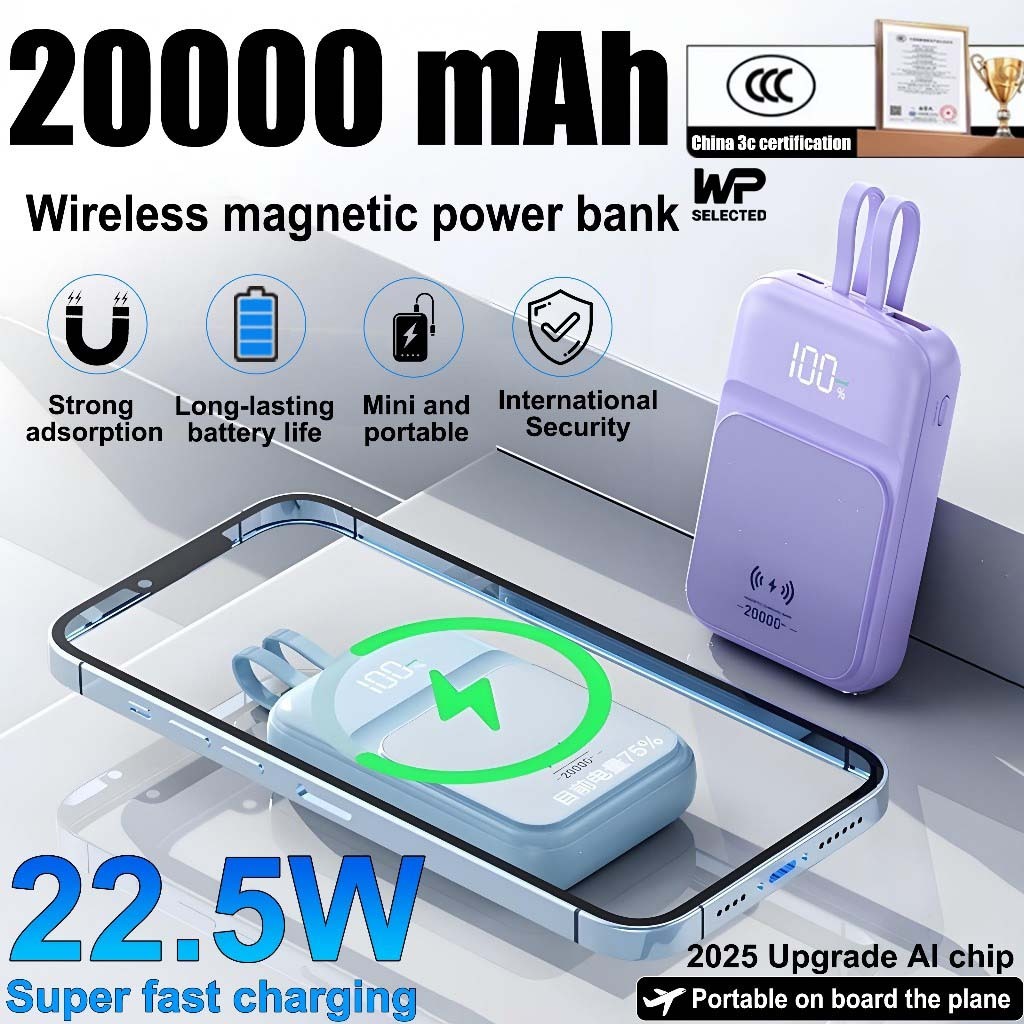 [WP]【3C Certification 】Magnetic 3C Powerbank 20000mAh Wireless ...