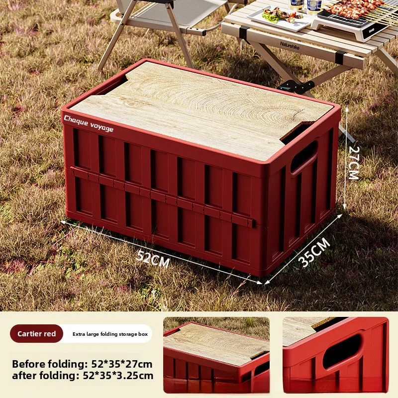 Outdoor Camping Box Trunk Storage Box Foldable Storage Box Plastic ...