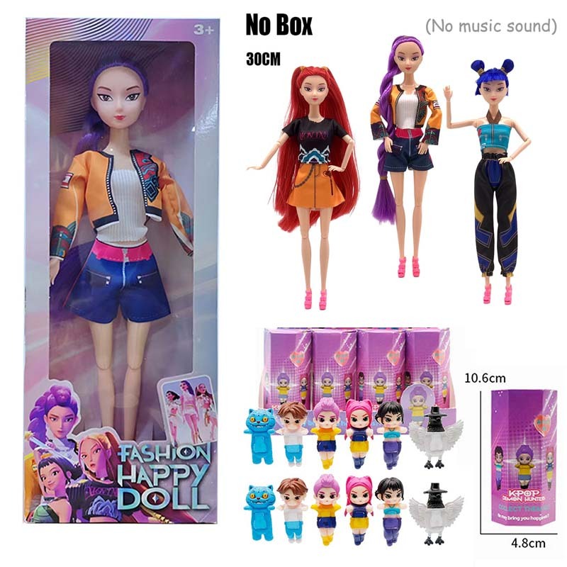 Doll KPop Demon Hunters Blind Box Huntrix Saja Boys Dolls Movable Joint ...