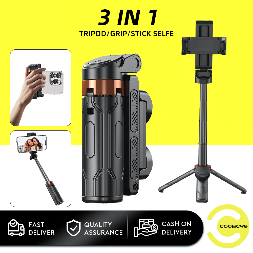 Portable Grip Selfie Stick Mini Saiz Poket Phone Tripod 4 Dalam 1 Phone ...