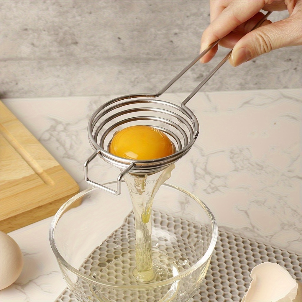 Egg Yolk Separator - Stainless Steel Egg Filter for Perfectly Separated ...