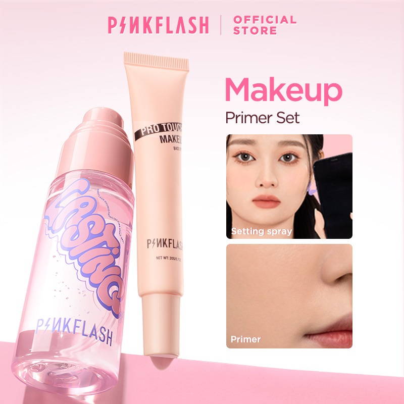PINKFLASH Makeup Primer Set Oil-control Setting Spray & Face Primer ...