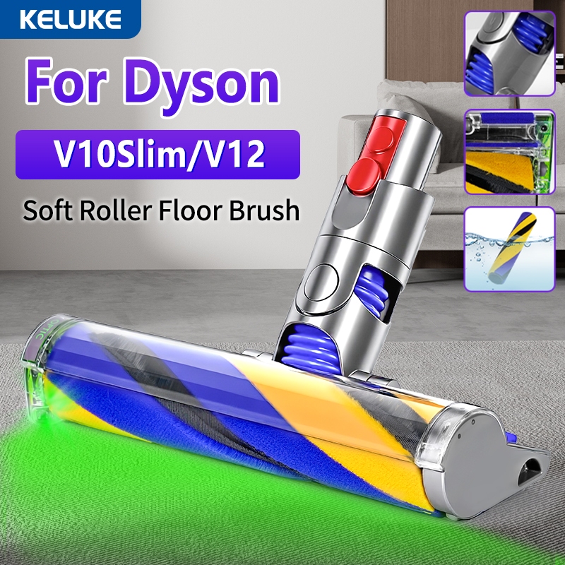 LED Flexible Roller Cleaning Head, Compatible with Dyson Vacuum Parts ...