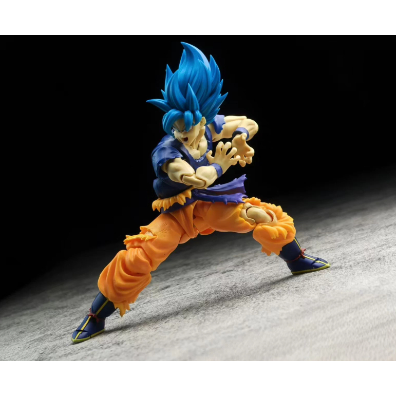 YT Studio Blue-Haired Dragon Ball SHF Super Blue Son Goku Head ...