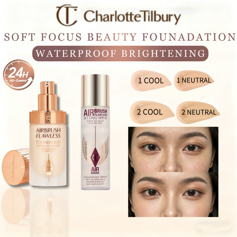 Charlotte Tilbury Airbrush Flawless Foundation & setting spray oil ...