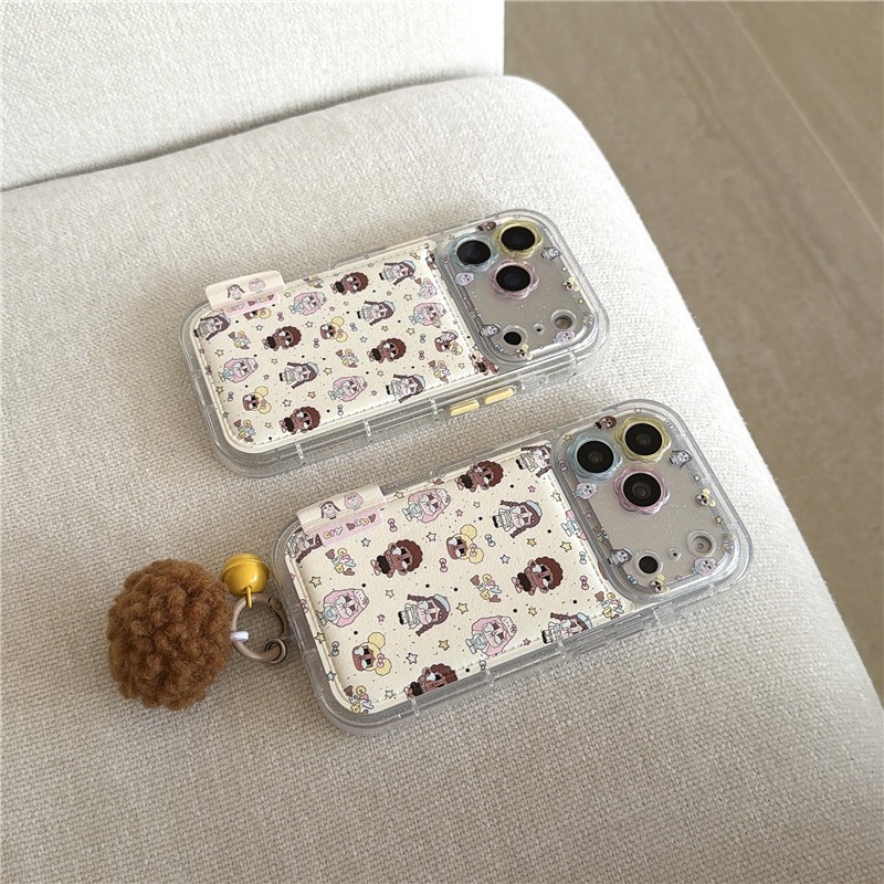 iPhone 17 Pro max 16 Pro max Crying baby pattern PU material phone case ...