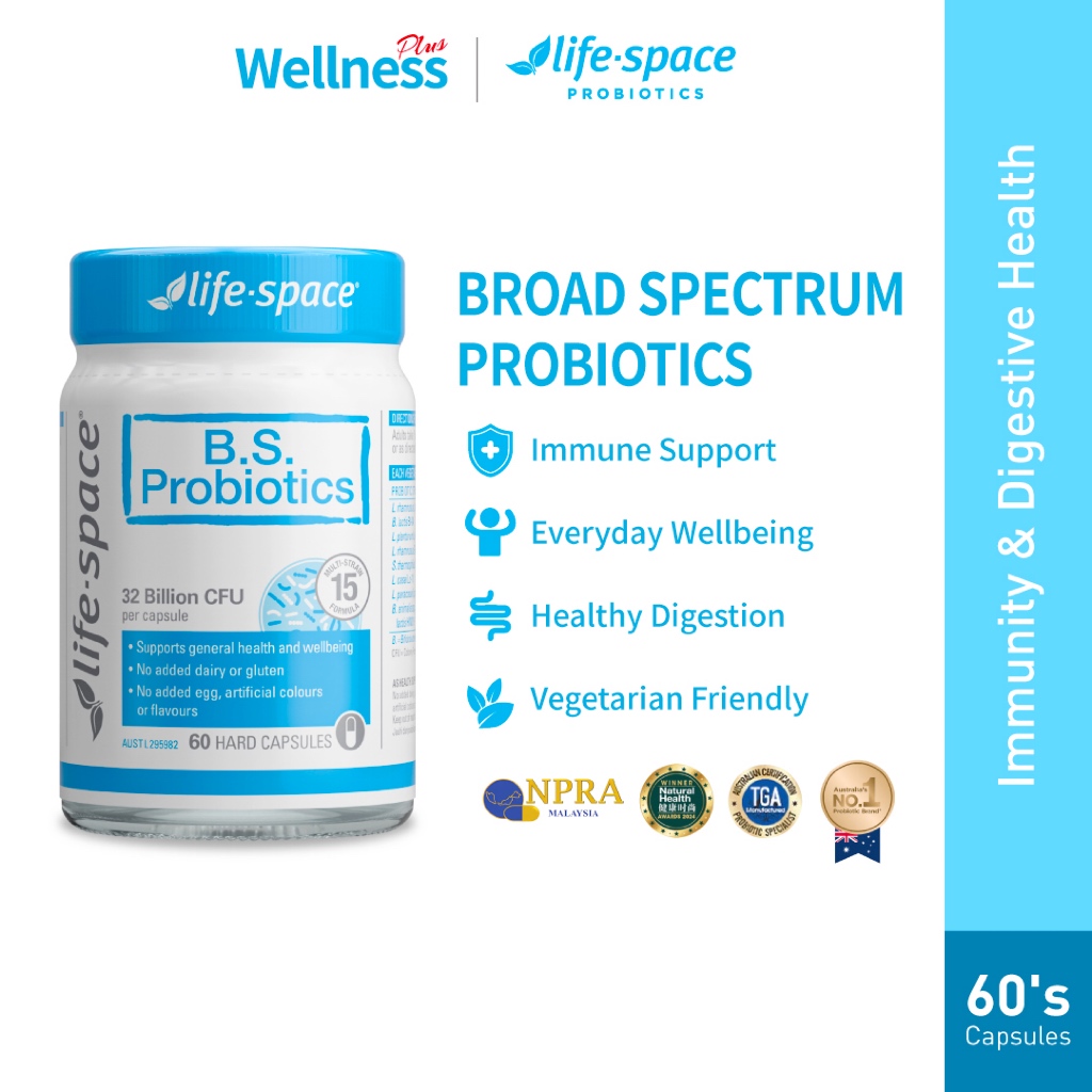 Life Space Adult Broad Spectrum Probiotic 15-in-1 Probiotic (60 ...