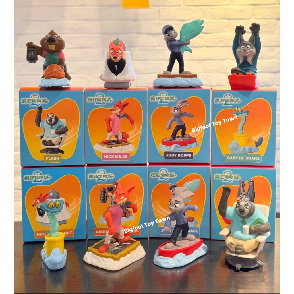 2025 McDonald's Zootopia 2 Action Figures, Full Set of 8 Characters ...