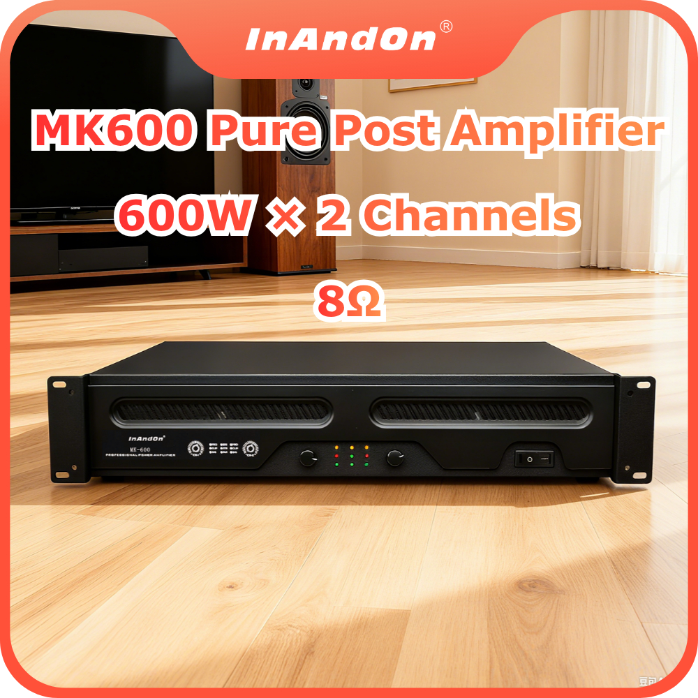 600W Pure Post Amplifier 8 Ohms, 2 Channel, MK600 Professional Audio ...