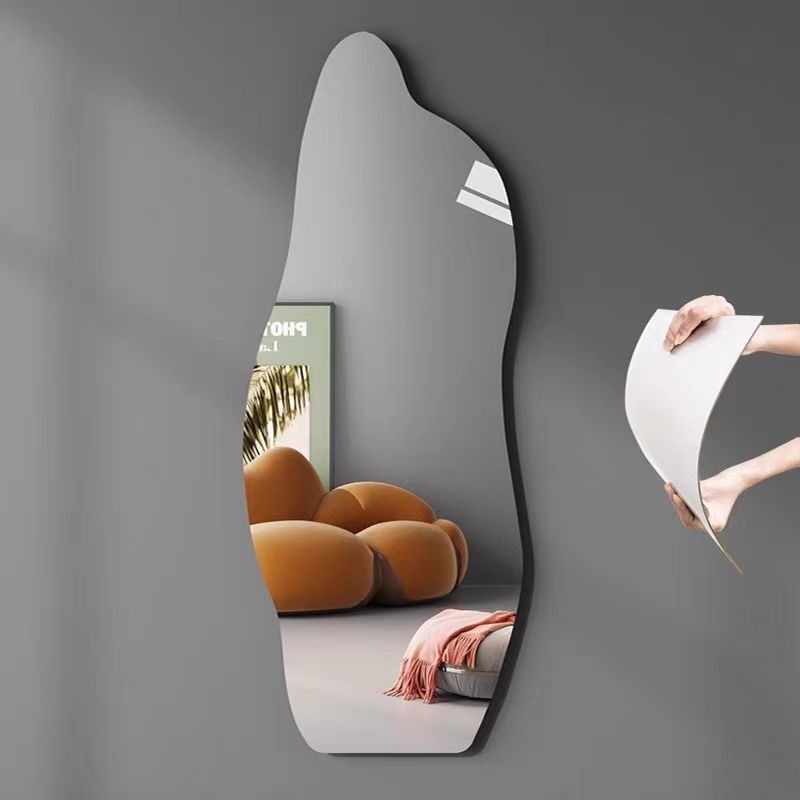 HD Flexible Acrylic Full body mirror DIY Self-adhesive Square Mirror ...