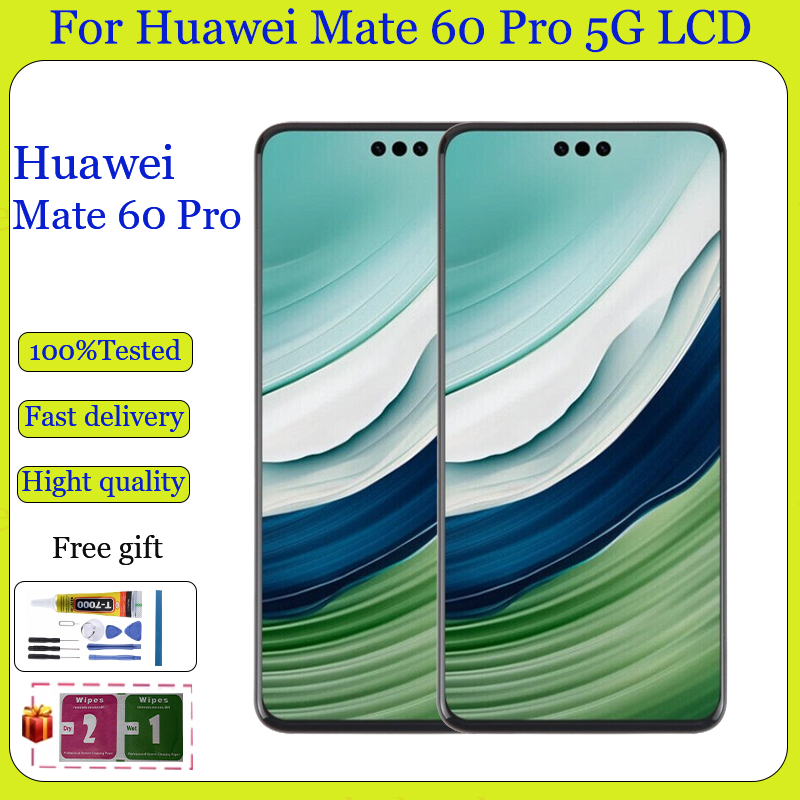 Original AMOLED For Huawei Mate 60 Pro 5G Mate 60 Pro + 5G LCD Display Touch Screen Replacement ...