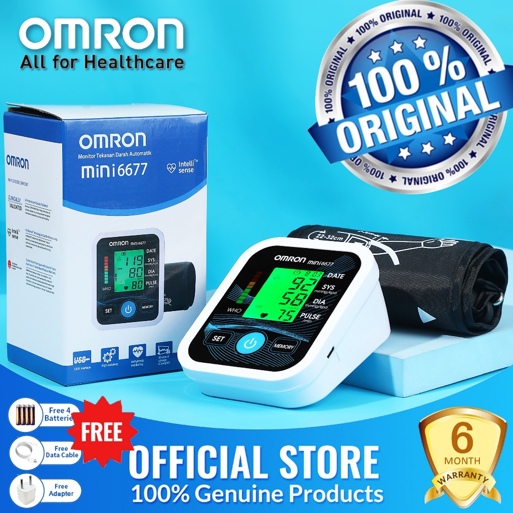 OMRON Blood Pressure Monitor Ucapan Ketepatan Tinggi Gred Perubatan ...