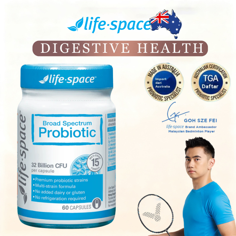Life Space Broad Spectrum Probiotic 60 Capsules For Digestive Health ...
