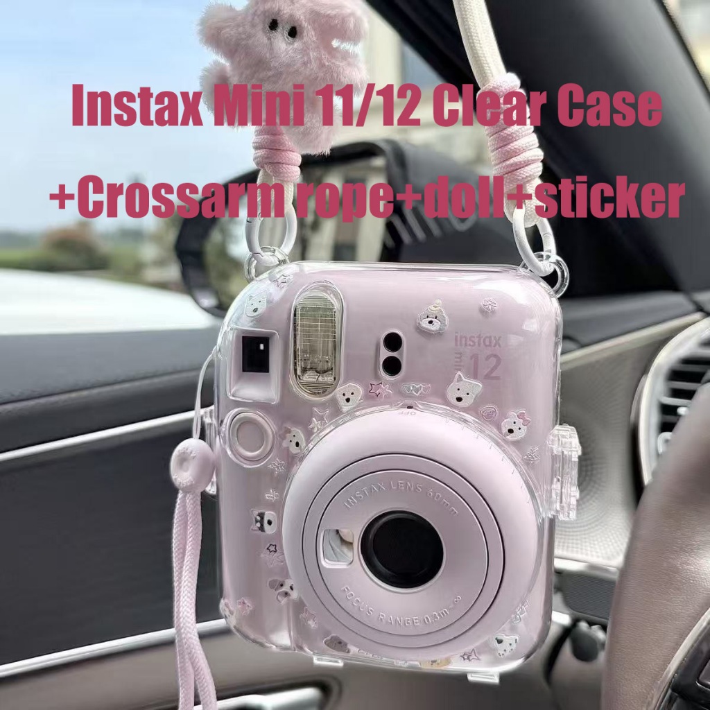 Instax Mini 11 Mini 12 Clear Case Casing Crystal Hard Cover Clear ...