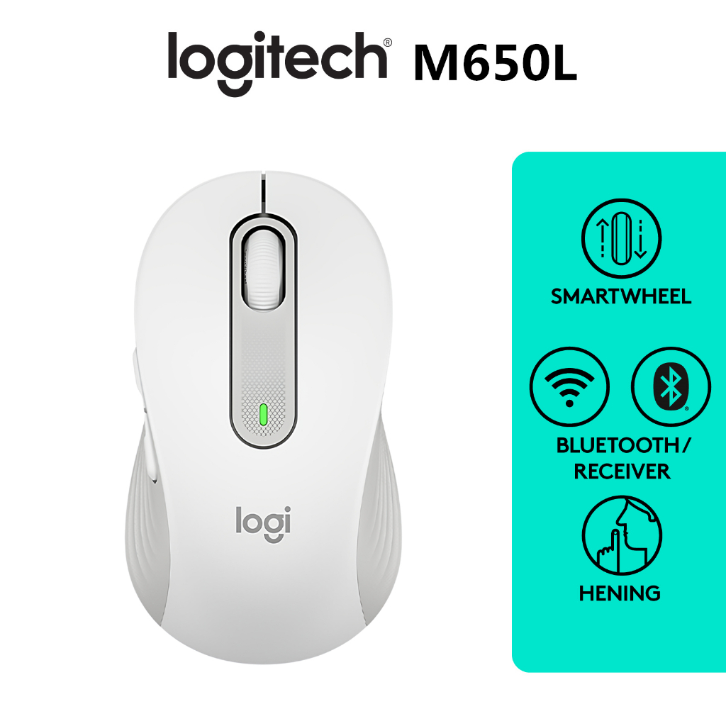 Logitech Signature M650/M650L Wireless Mouse - For Small to Medium ...