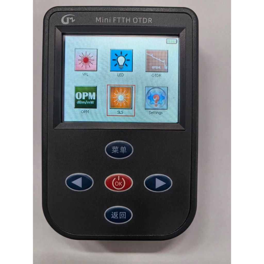 Portuguese Mini FTTH Active Fiber OTDR 60KM Stable Light Source VFL ...