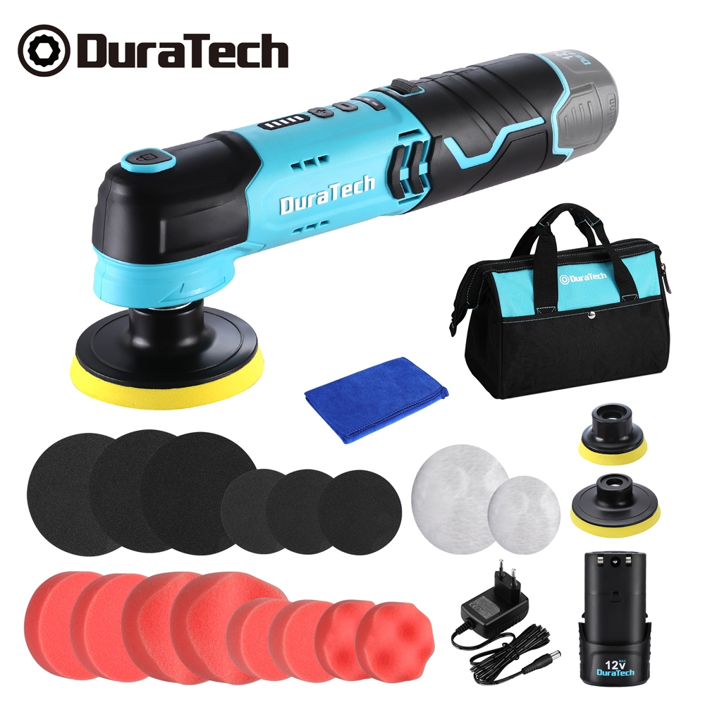 Duratech 12V Cordless Electric Car Polisher Sander Buffer Car Polishing ...