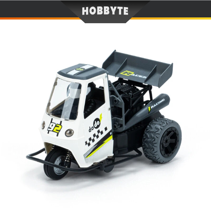HOBBYTE RC Tricycle Drift Car Simulated Exhaust Torque Servo Cool LED ...