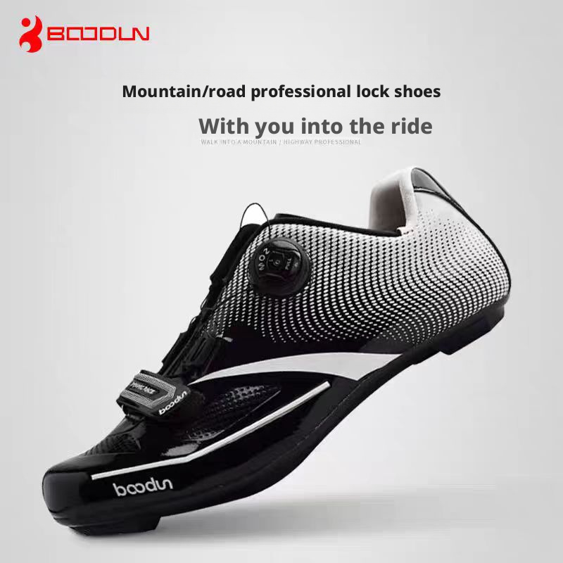 BODUN-Road bike lock shoes, mountain bike riding shoes, self-locking ...
