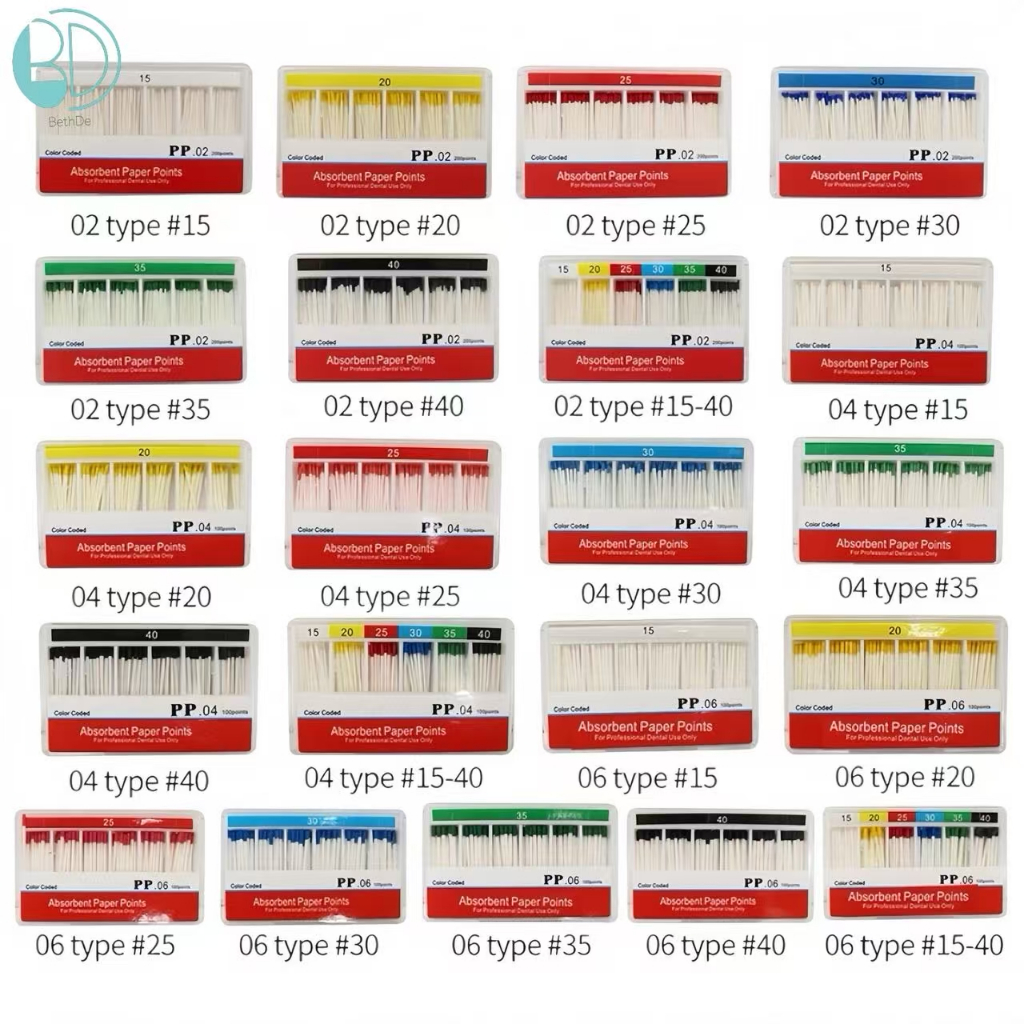 1 Box 200pcs Dental Absorbent Paper Points for Protaper Files Dental ...